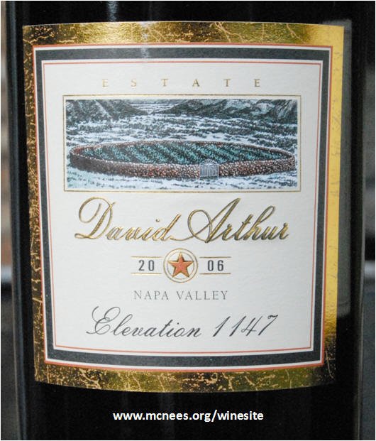 2014 David Arthur Cabernet Sauvignon Elevation 1147 Napa Valley - The ...