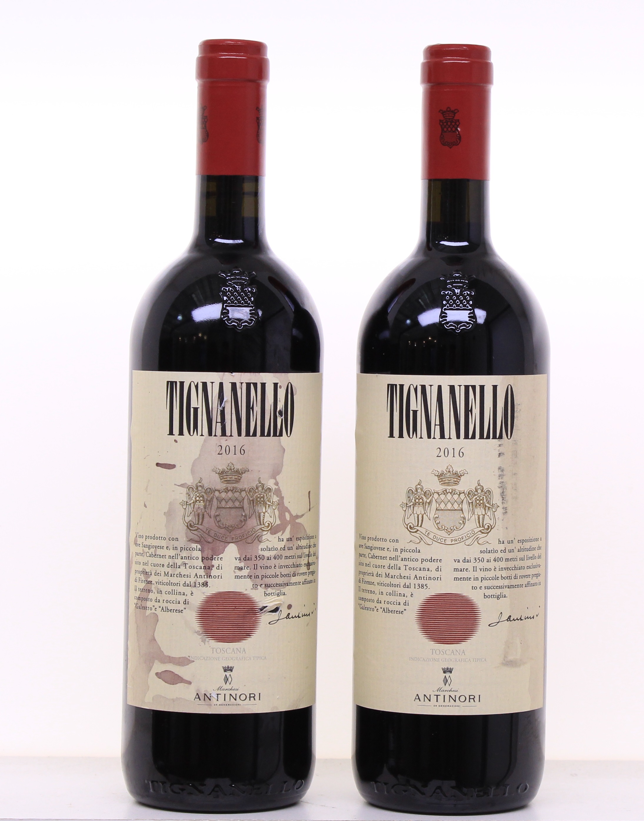 2016 Antinori Tignanello Toscana (Stained Labels) - The Wine Cellarage