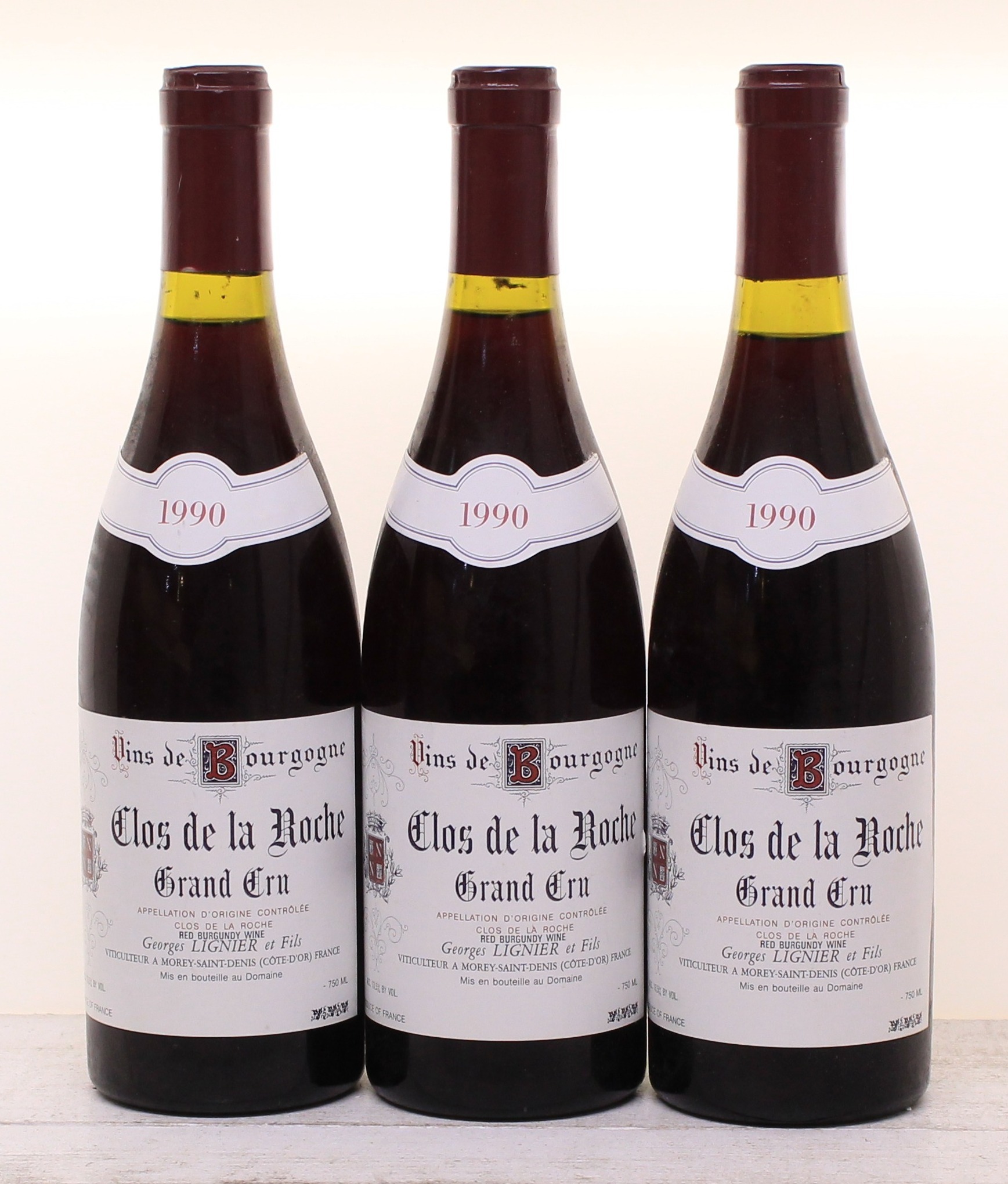 1990 Georges Lignier et Fils Clos de la Roche Grand Cru - The Wine ...